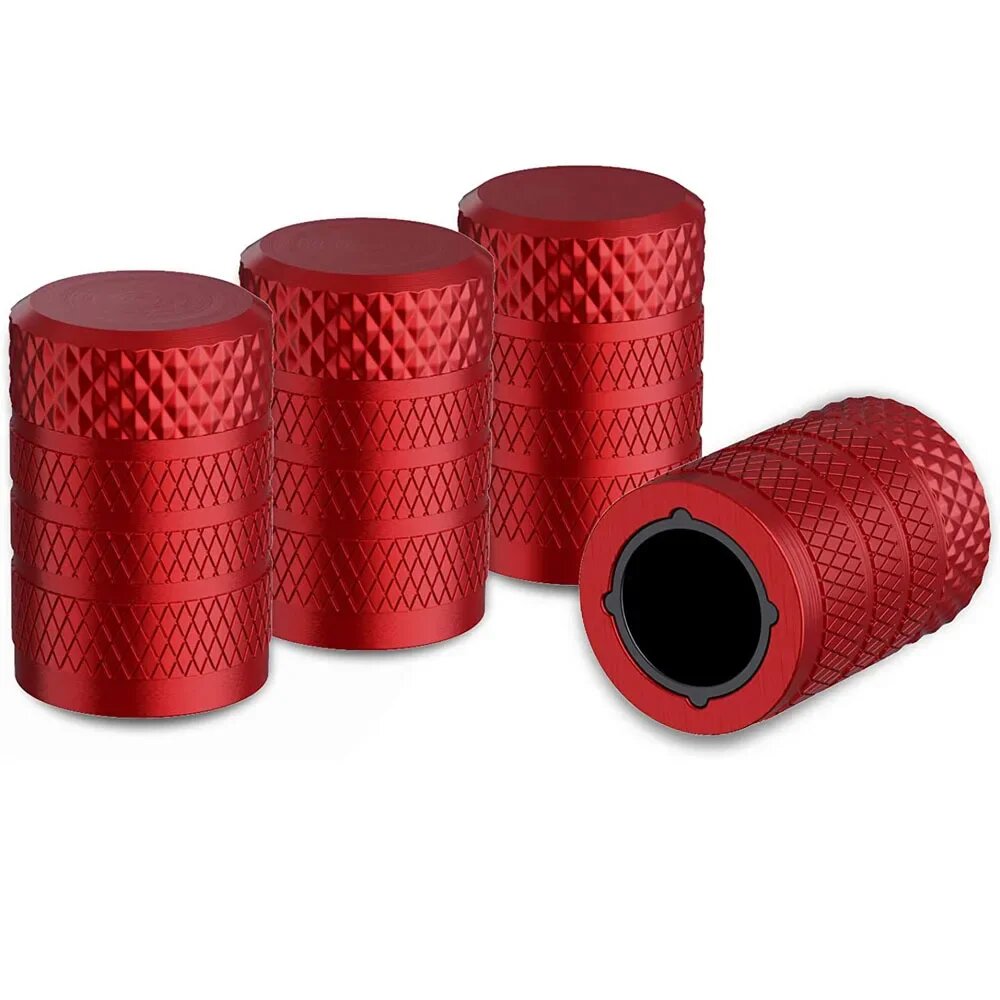 Колпачки для клапанов шин, 4 шт, Red
