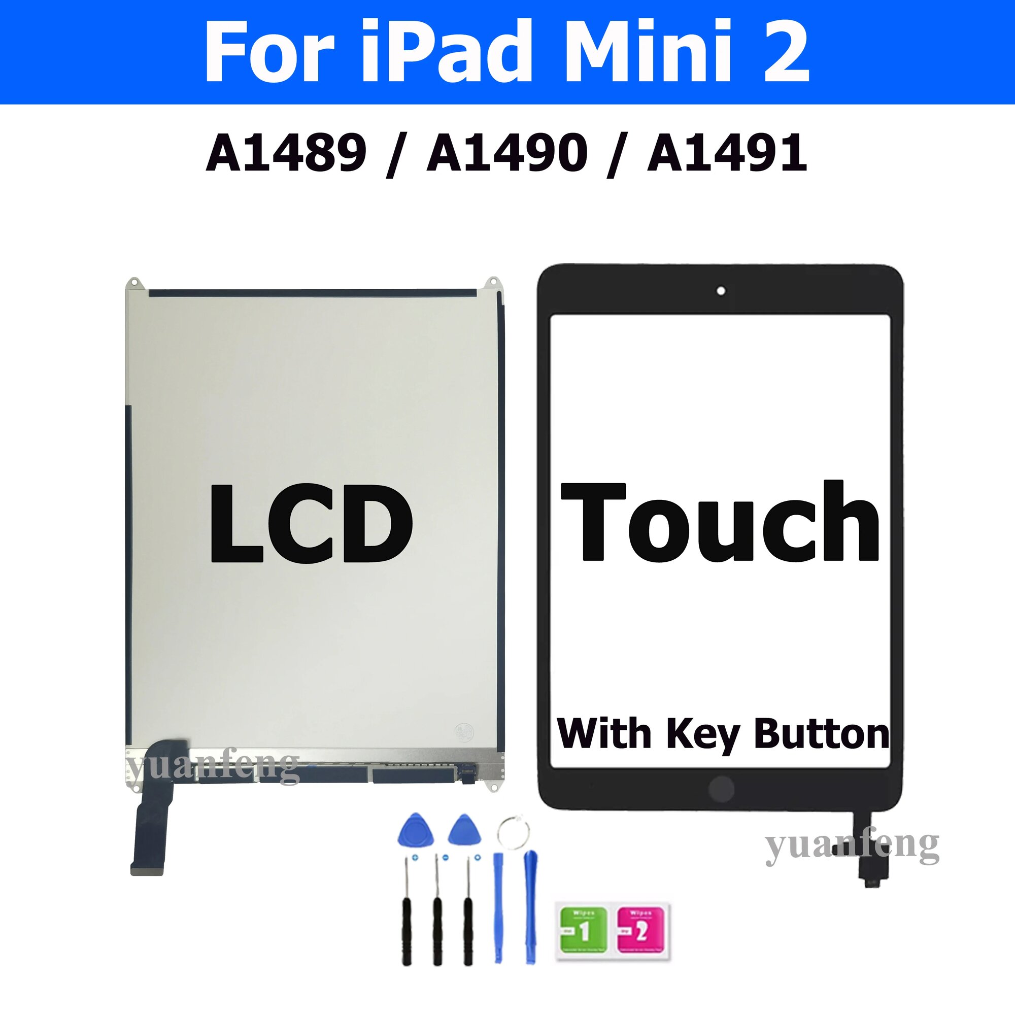 Дисплей для Apple iPad Mini 2 YLLMAOO LCD and Black Touch