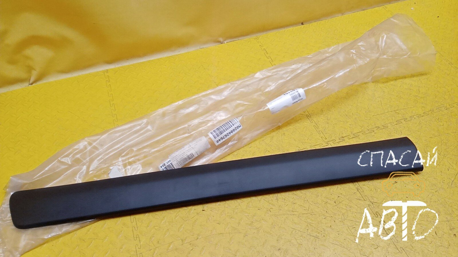 Молдинг двери ВАЗ 6001549298, для LADA Largus, передняя, левая, черный, матовый, пластик