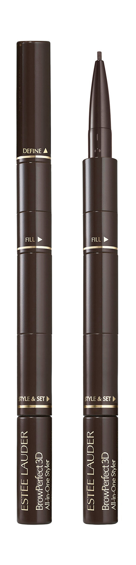 ESTEE LAUDER BrowPerfect 3D All-in-One Styler Карандаш для бровей, 0,07 г + 0,25 г + 1,75 мл, Dark Brunette