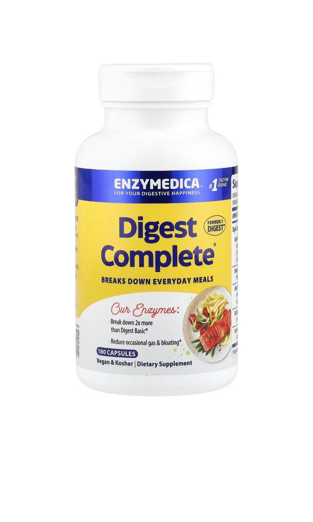 Пищеварительные Ферменты Полный Комплекс ENZYMEDICA Digest Complete Enzyme Formula 90 капсул
