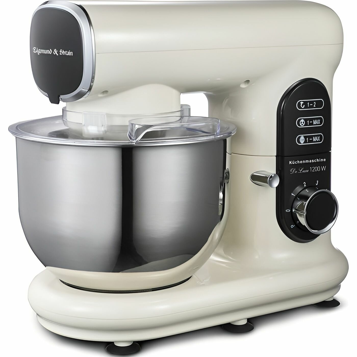 Кухонный комбайн Zigmund&Shtain De Luxe ZKM-999, планетарное движение, нержавеющая сталь, бежевый