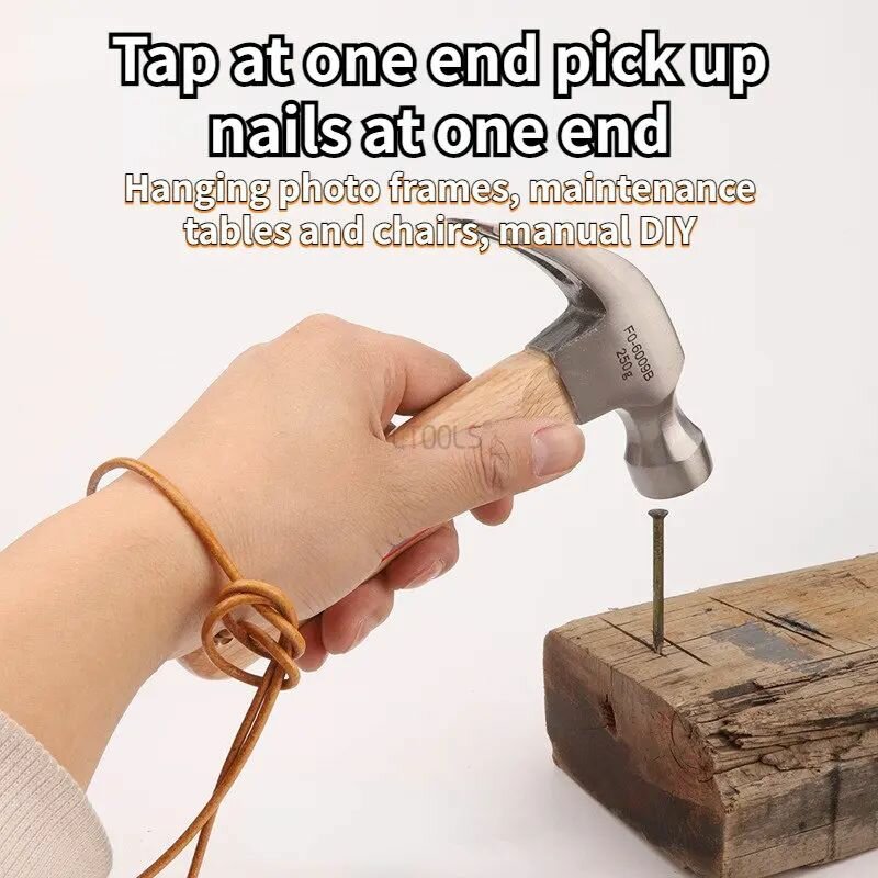 Ручная работа Mini Wood Handle коготь молоток многофункциональный мелкий молоток