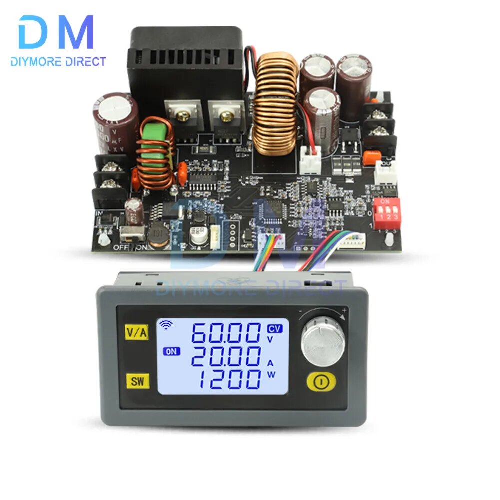 Понижающий модуль питания diymore XY6020L 20A/1200W, Цвет: 1 set