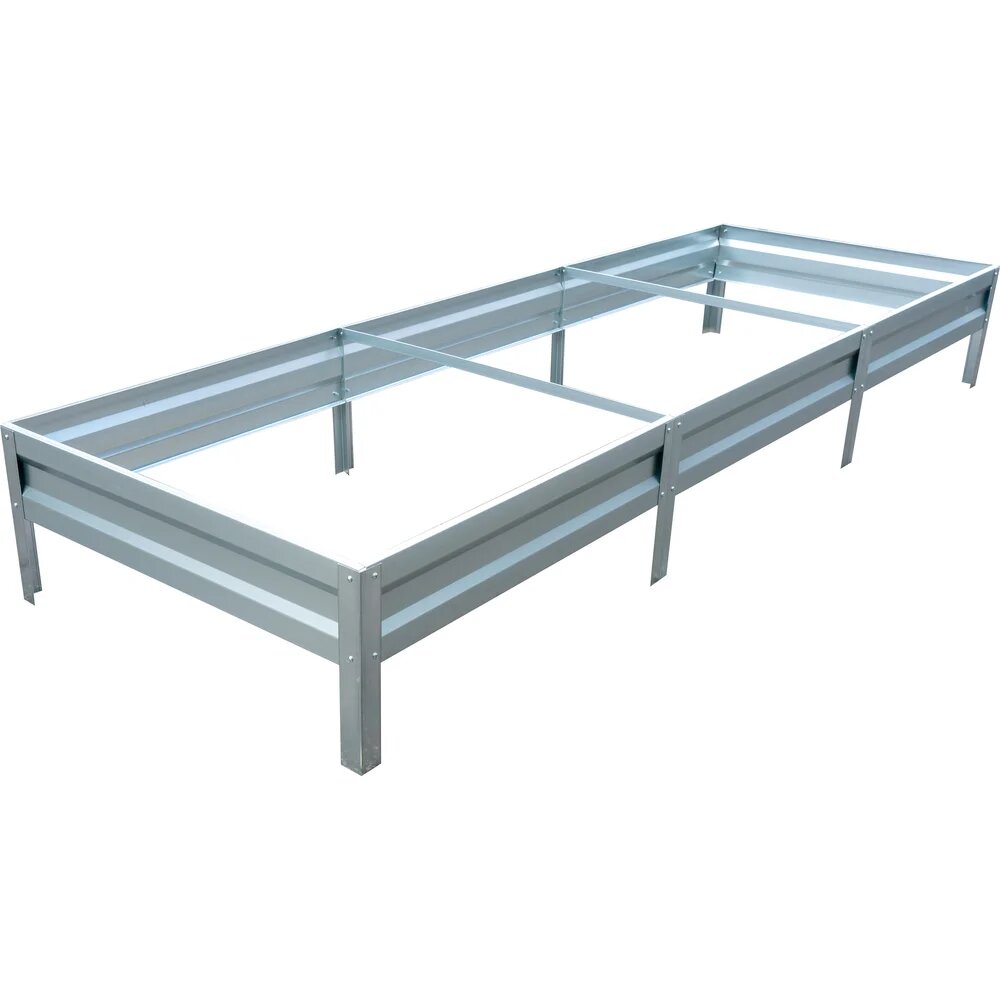 Оцинкованная грядка ООО «ТД «каскад» 1x3 м, высота 0.2 м ГР3Ц