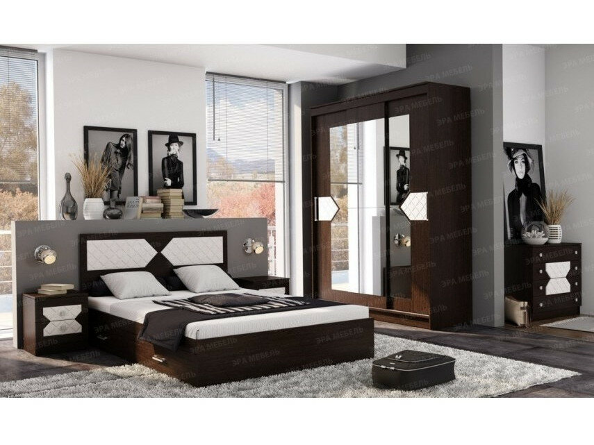 Модульная спальня, в современном стиле, без матраса (композиция 2)