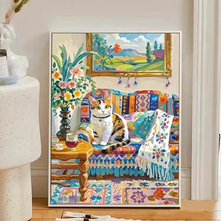 Вышивка крестом, набор для вышивания крестом, канва 11CT 40x50 см, полная зашивка (без подрамника, без рамы)