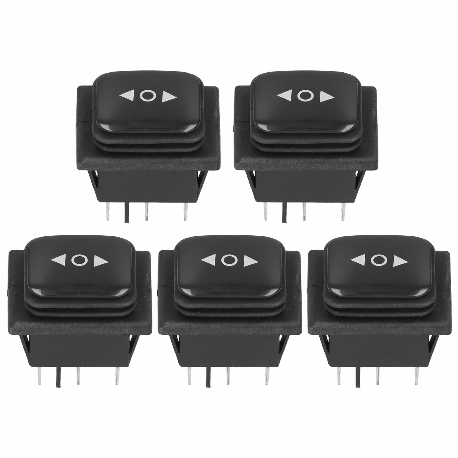 5pcs Rocker Switch Type Type Waterpronation 6 -контакт 3 Положение двустороннее сброс AC125V/AC250V