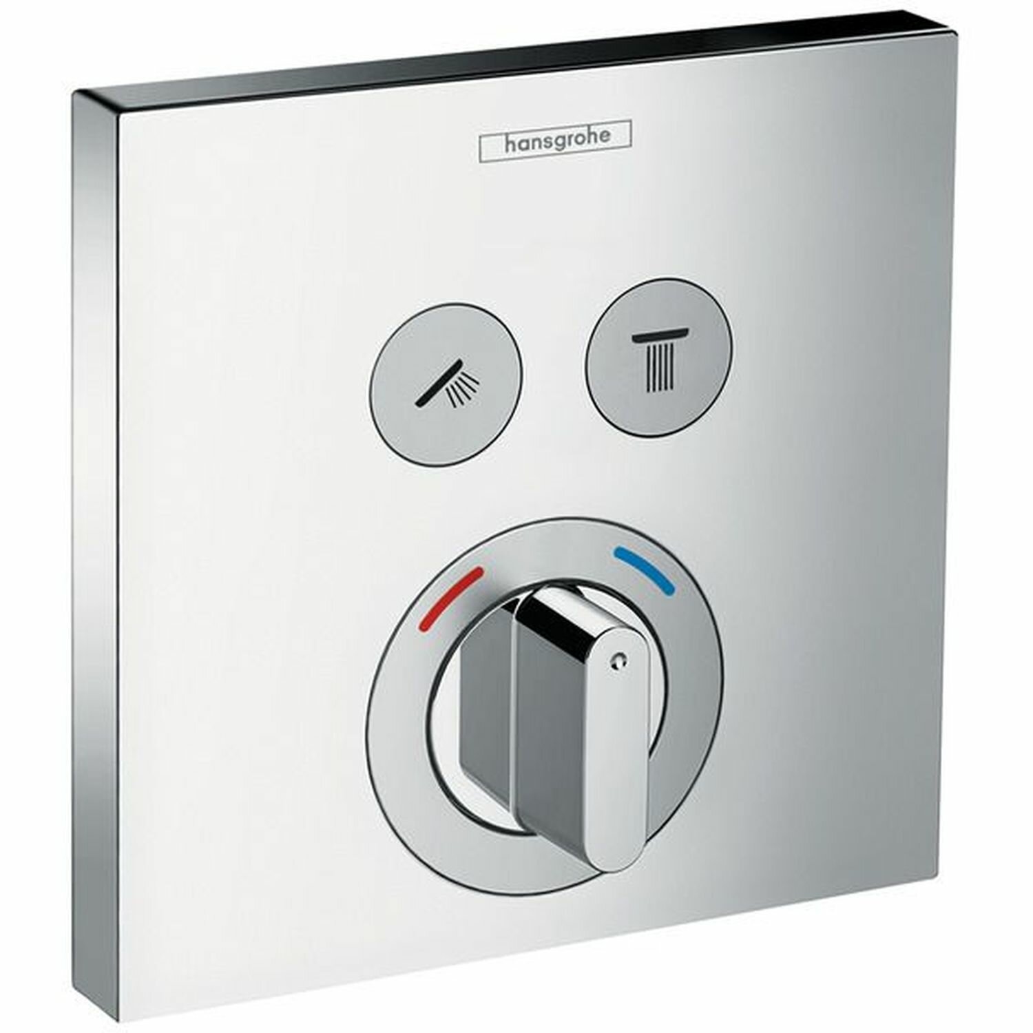 Внешняя часть смесителя для душа Hansgrohe ShowerSelect S скрытого монтажа, на 2 потребителя, хром 15768000