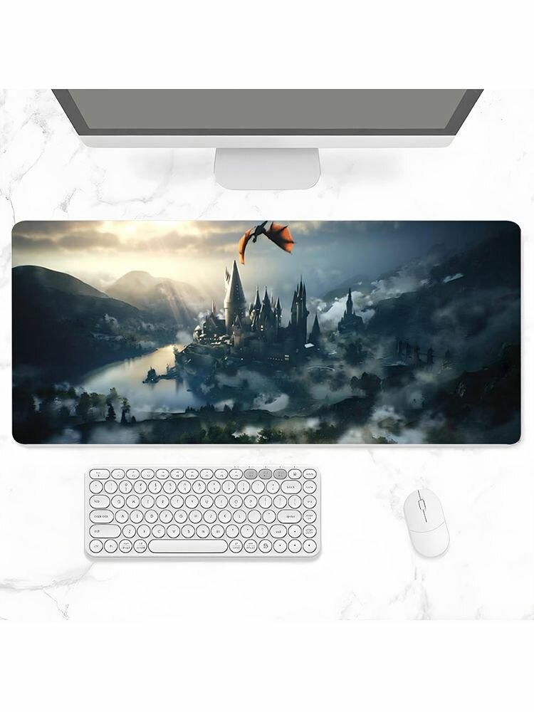 Игровой коврик Fandomania "Гарри Поттер" Speed+Control, для мыши, клавиатуры, нескользящая основа