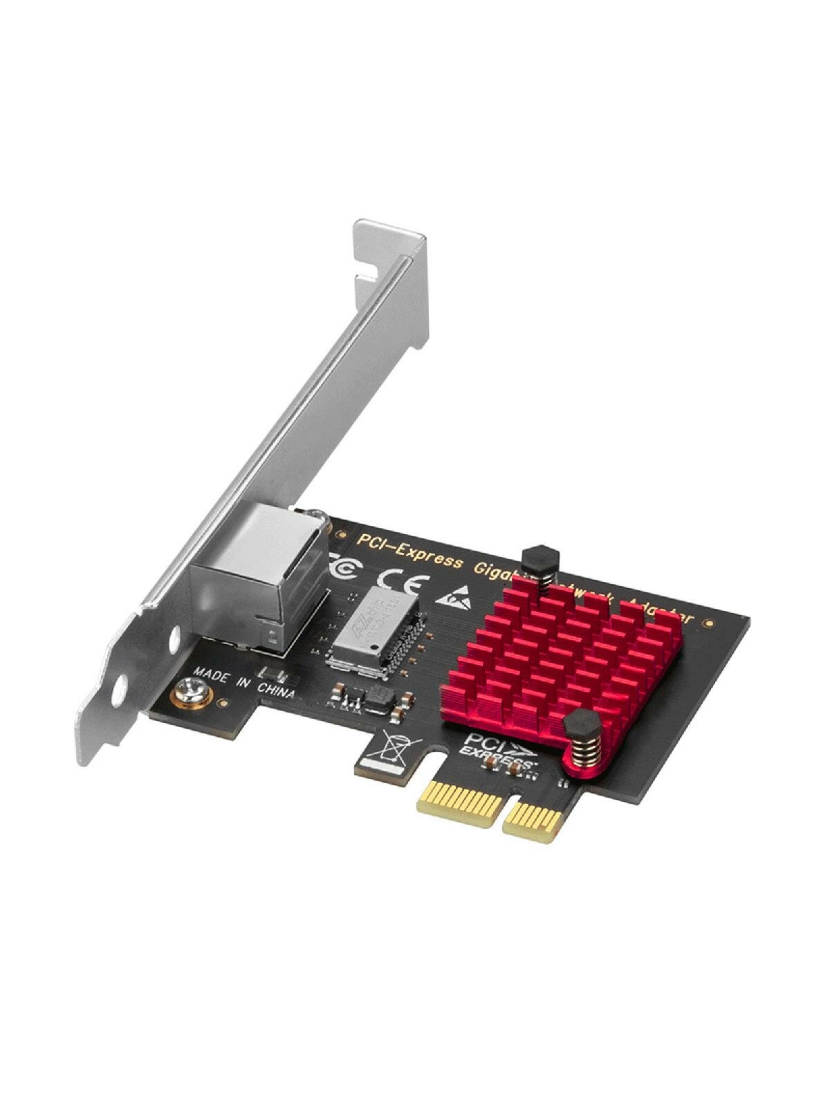 Game PCIE Card 1000Mbps Gigabit Network Card 10/100/1000Mbps RTL8111H Chipset RJ45 Wired Network Adapter PCI-E 2.5G