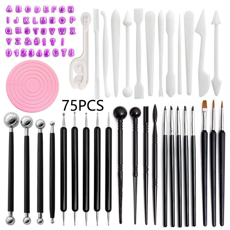 Набор гончарных инструментов, 75 шт