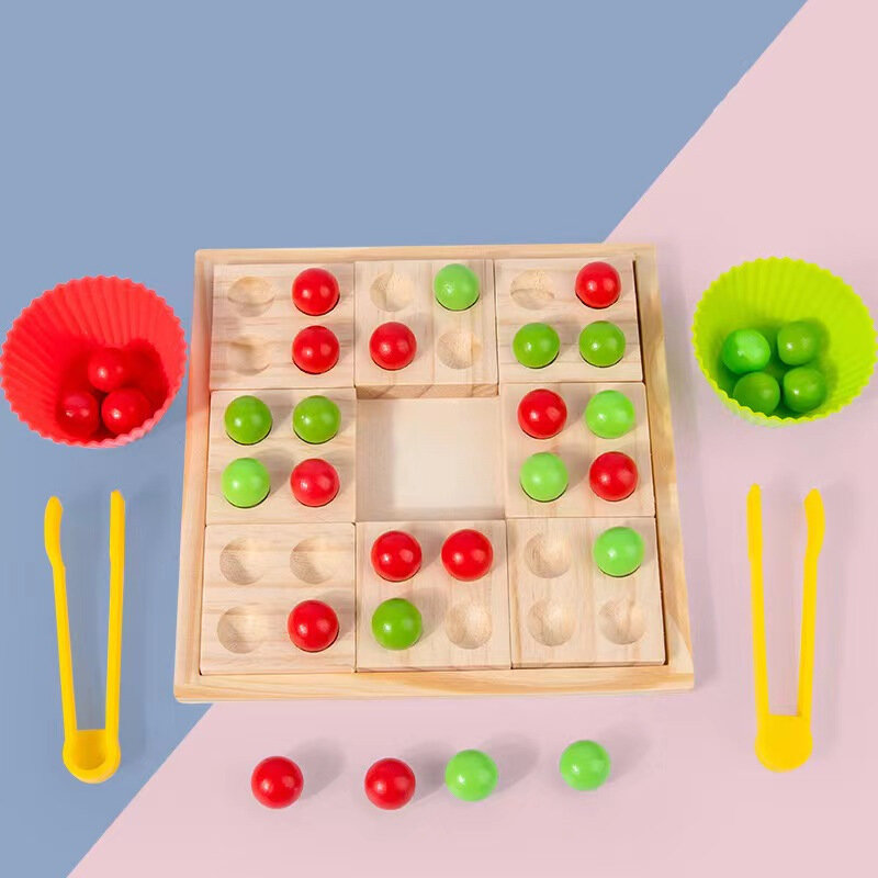 Детские бусы "Квартетная боевая игра", для развития моторики и логики