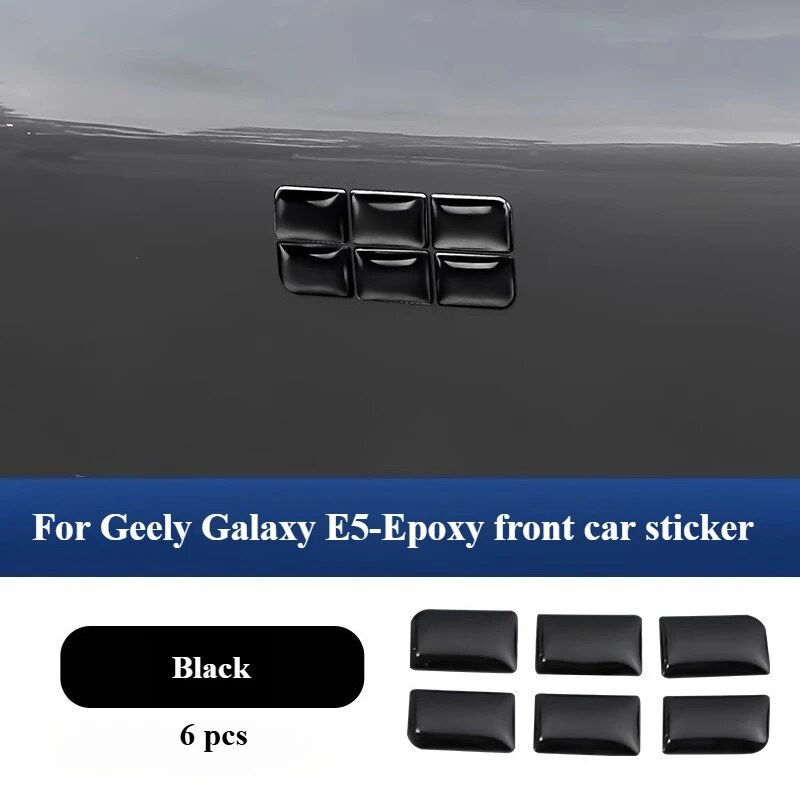 Для Geely Galaxy E5 передний логотип автомобиля, декоративная защитная наклейка, клей, Front logo B