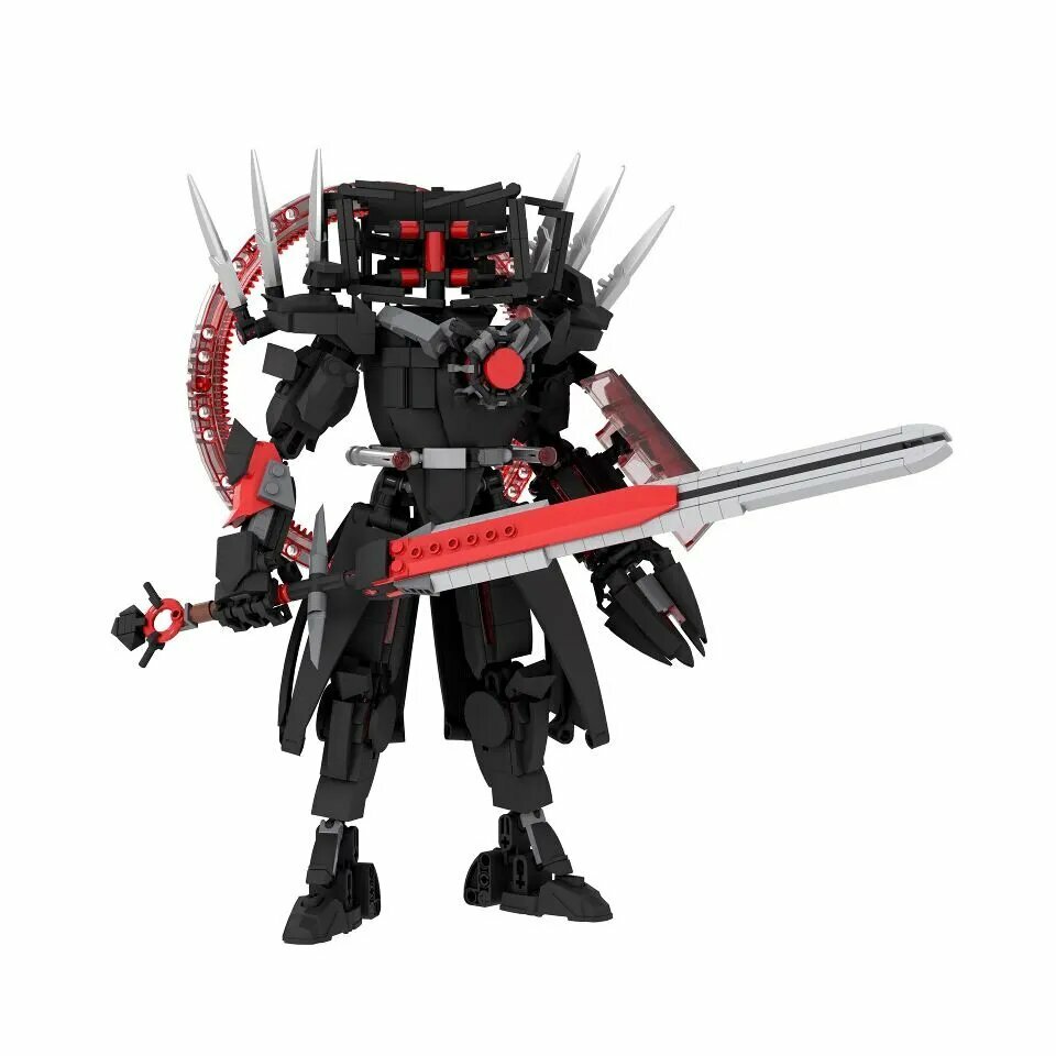 Игрушки из строительных блоков Skibidi toilet-Doomsday Watcher-36cm