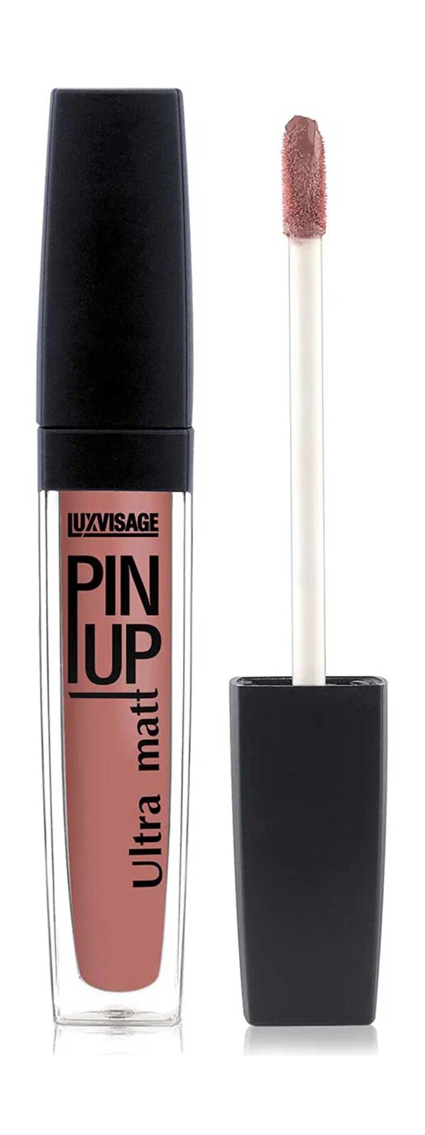 Блеск для губ LUXVISAGE "PIN UP Ultra Matt", кремовый, матовый, без парабенов