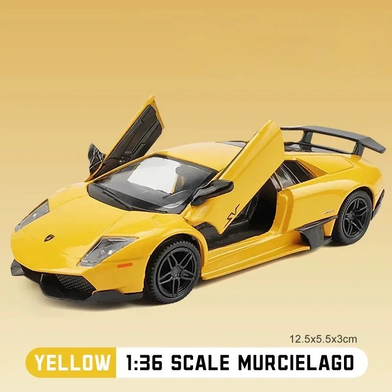 Желтая модель Lamborghini Murcielago 1:36, Yellow No box
