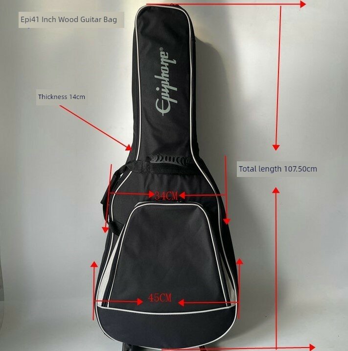 Рюкзак для электрогитары Epiphone, оригинальная хлопковая сумка для электробаса, сумка для акустической гитары,