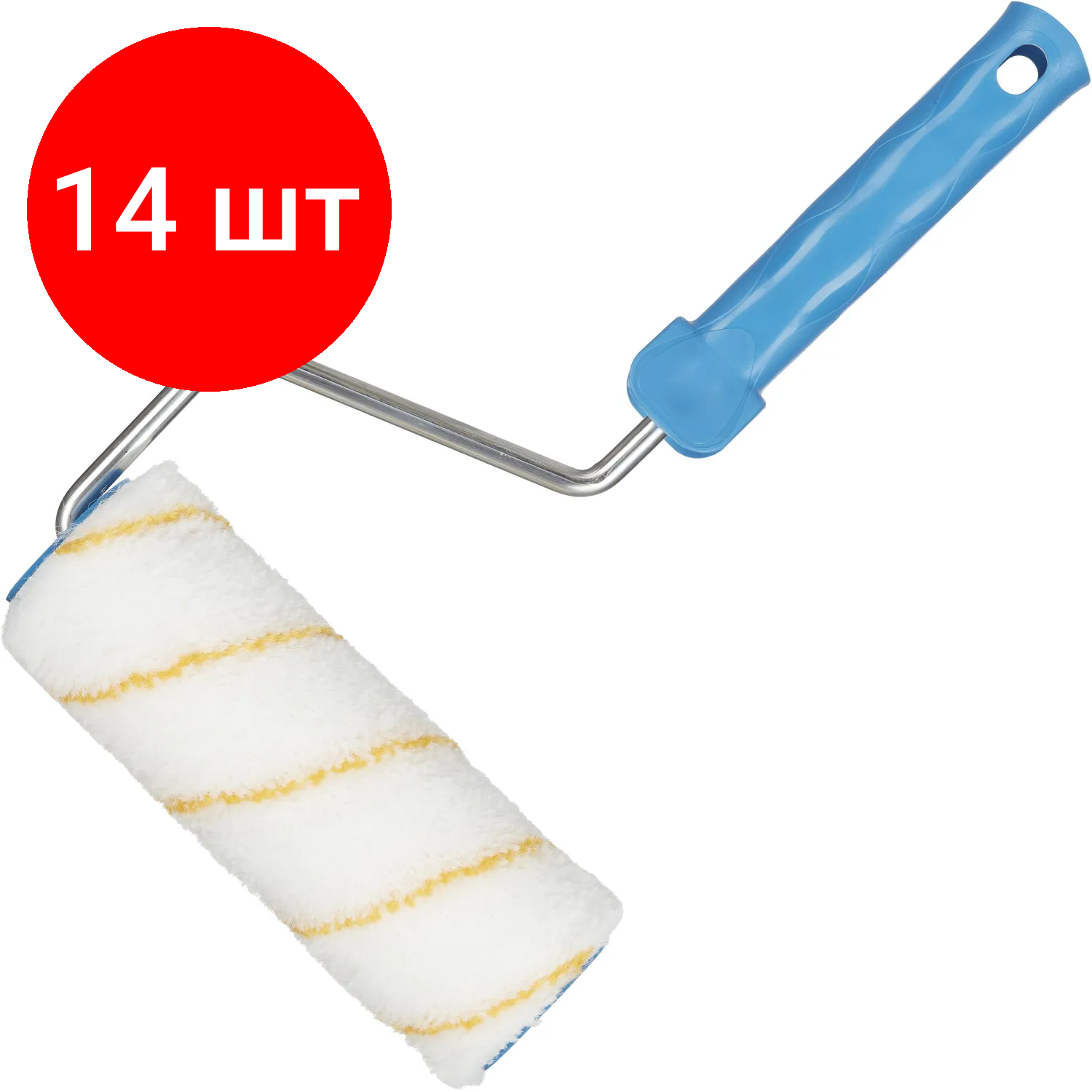 Комплект 14 штук, Валик с ручкой полиакриловый Orange TOPFORT 180 мм бюгель 8