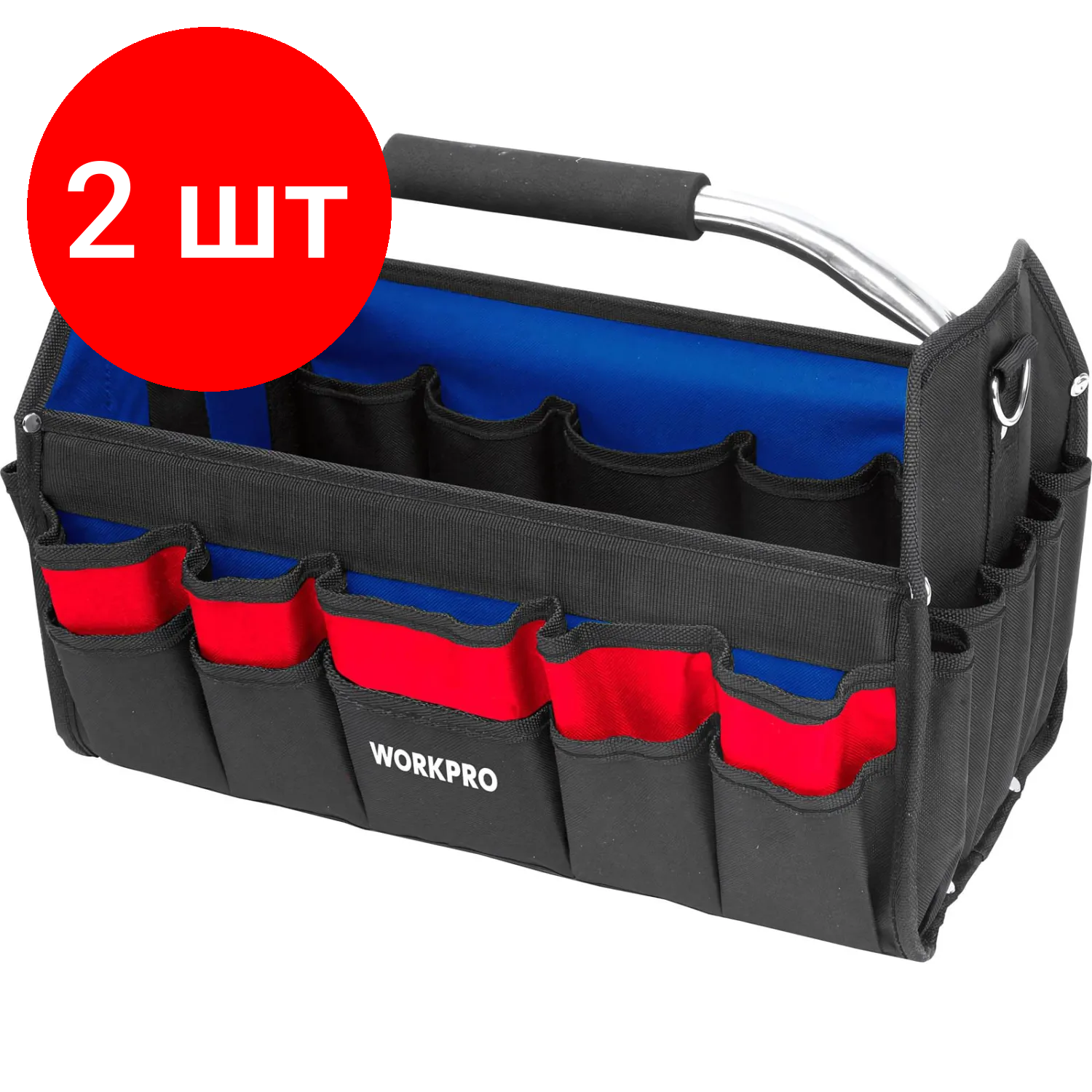 Комплект 2 штук, Сумка для инструментов, складная 41х23.5х27см WORKPRO (WP281011)