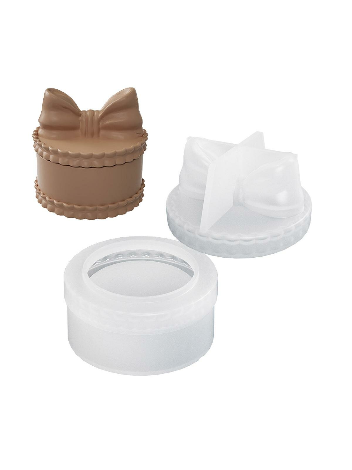 Цветочный горшок Силиконовая форма коробка для хранения в форме банта Гипсовая бетонная форма Свеча