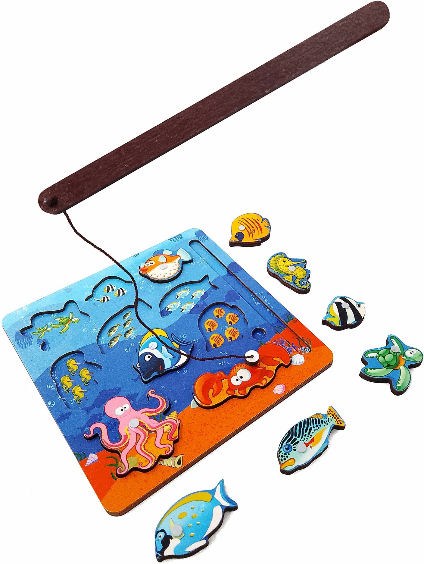 Магнитная игра Нескучная рыбалка 10 дет. арт.8589 /39