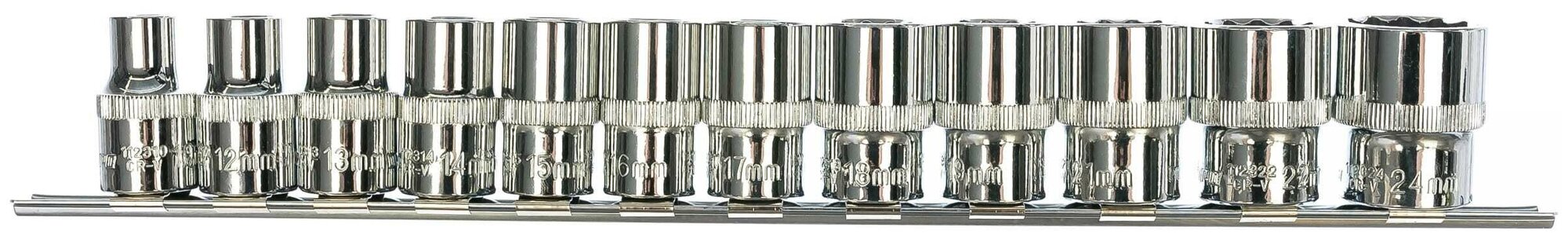 Набор 12-гранных торцевых головок 1/2" 12 предметов Ombra 912312