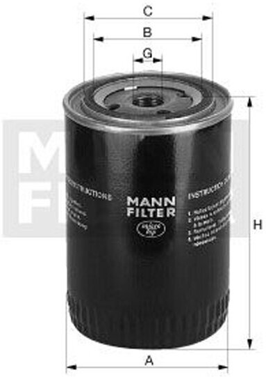 Фильтр масляный Mann-filter W 7050