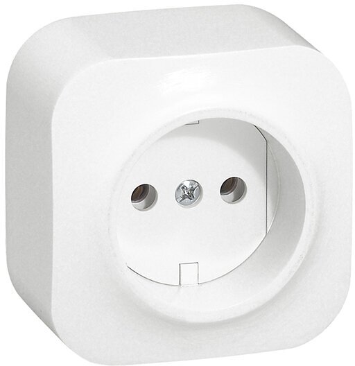 Legrand (Легранд) Розетка без заземления белая, Quteo IP 20 782210