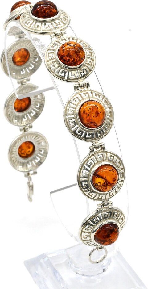 Браслет, янтарь