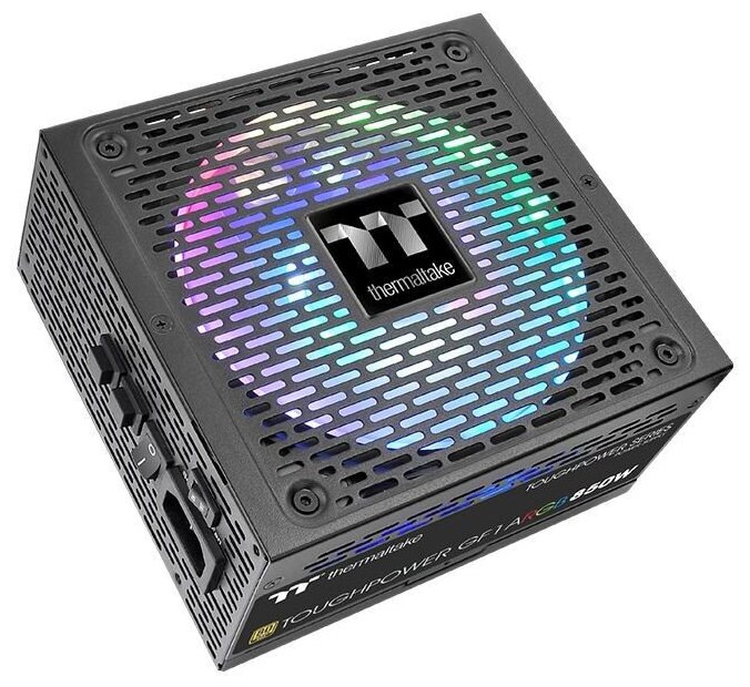 Блок питания Thermaltake ATX 850W Toughpower GF1 ARGB 80+ gold (24+4+4pin) APFC 140mm fan color LED 12xSATA Cab Manag RTL