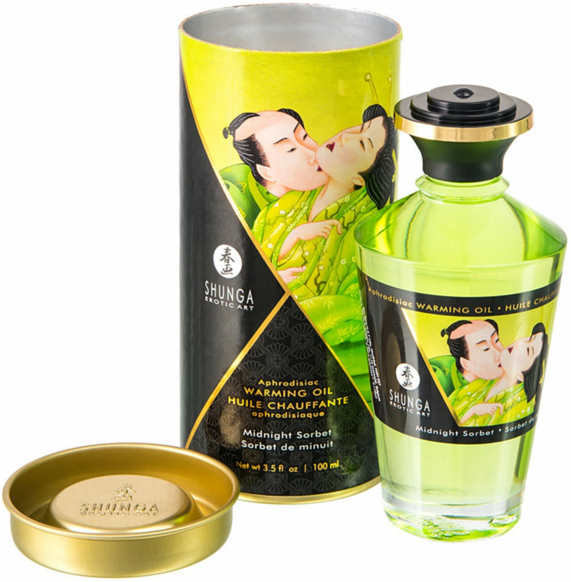 SHUNGA Массажное масло разогревающее Aphrodisiac Warming Oil Midnight Sorbet, 100 мл