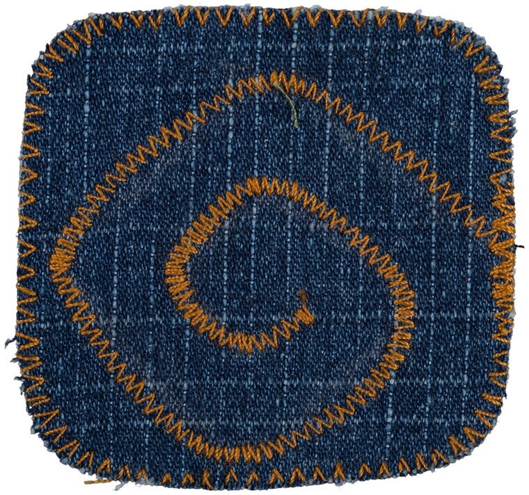 "BLITZ" "геометрия" джинс Квадрат 6х6 см