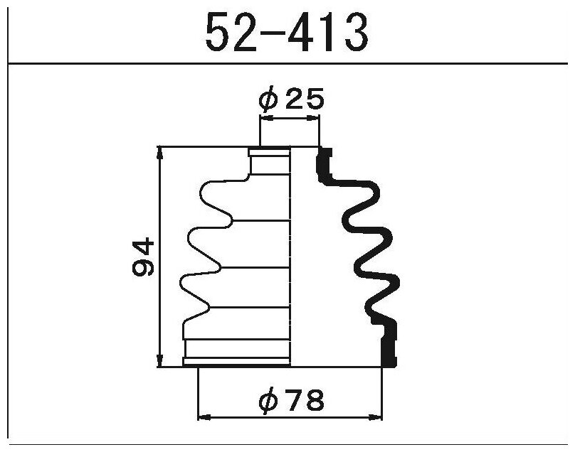 Пыльник шруса внешнего Maruichi 52-413