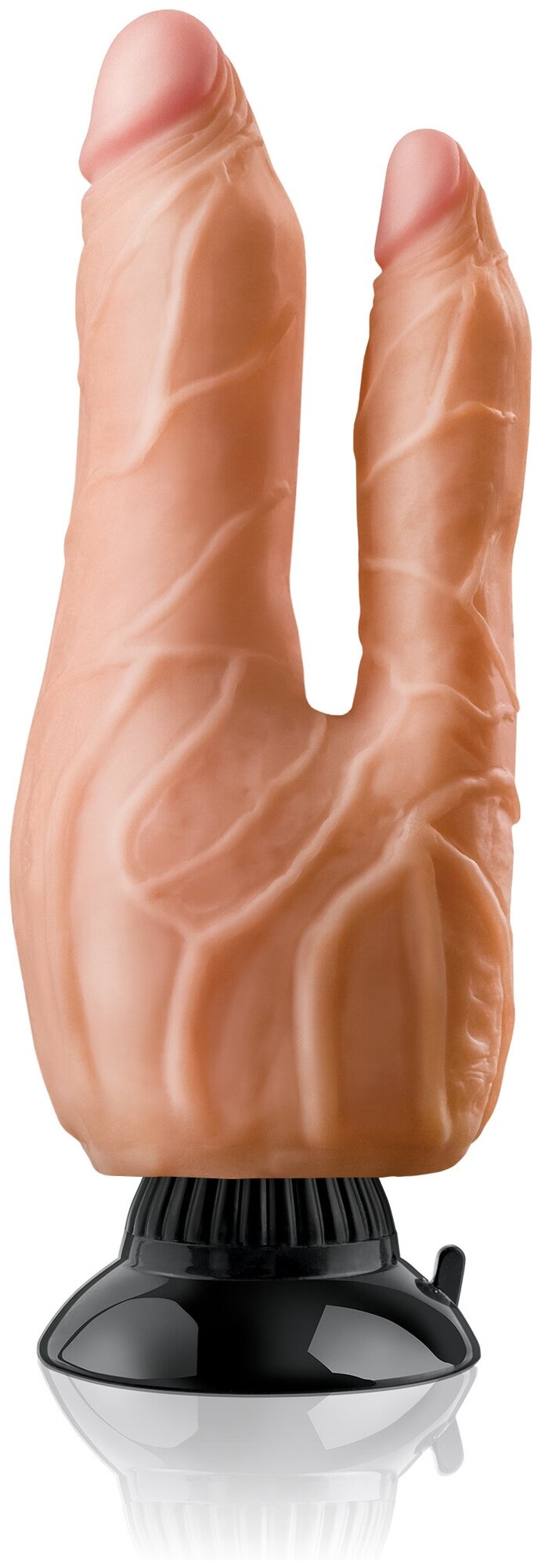 Pipedream Вибратор двойной из TPR Real Feel Deluxe №8 Double Penetrator 19.3 см, PD1518-21, длина: 19.05 см, телесный