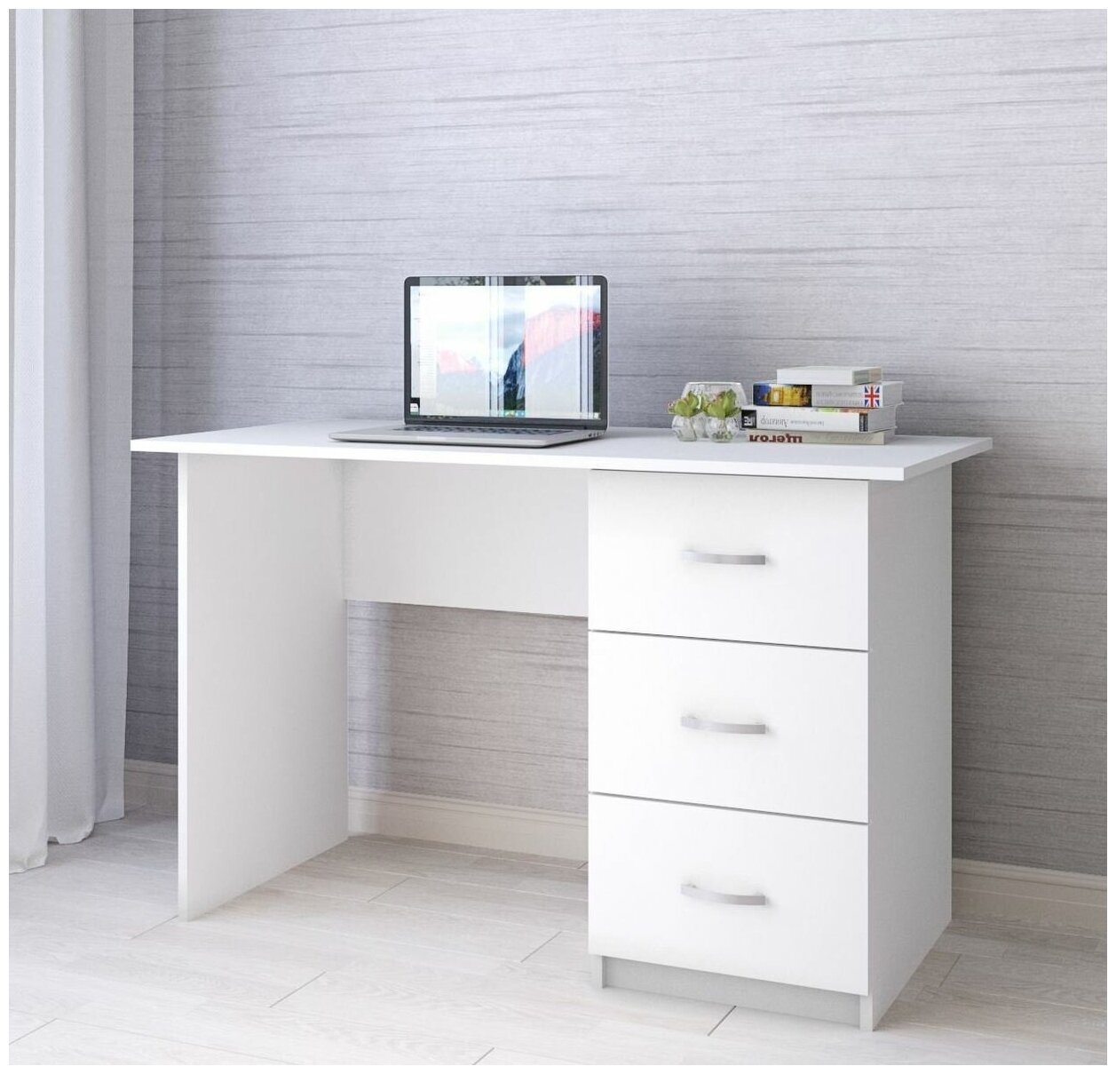 Письменный стол компьютерный для дома 120см Белый - ТК0446 Спасибо-Мебель