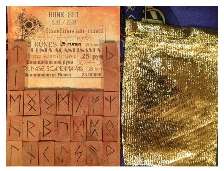 Скандинавские деревянные руна Кедр