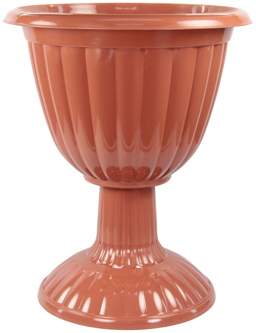 Жасмин вазон на выс. ножке 18л d41,8 h73,5см коричневый /5