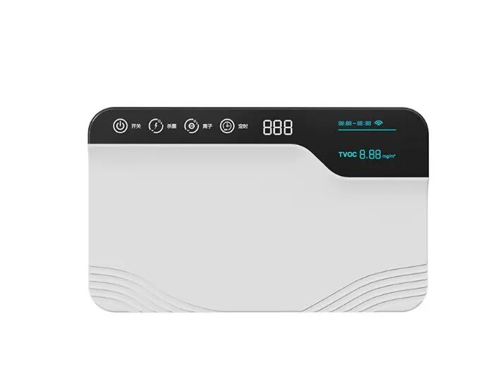 Озонатор - ионизатор для дома 2-в-1 с Wi-Fi и датчиком TVOC для дезинфекции, очистки и устранения запахов