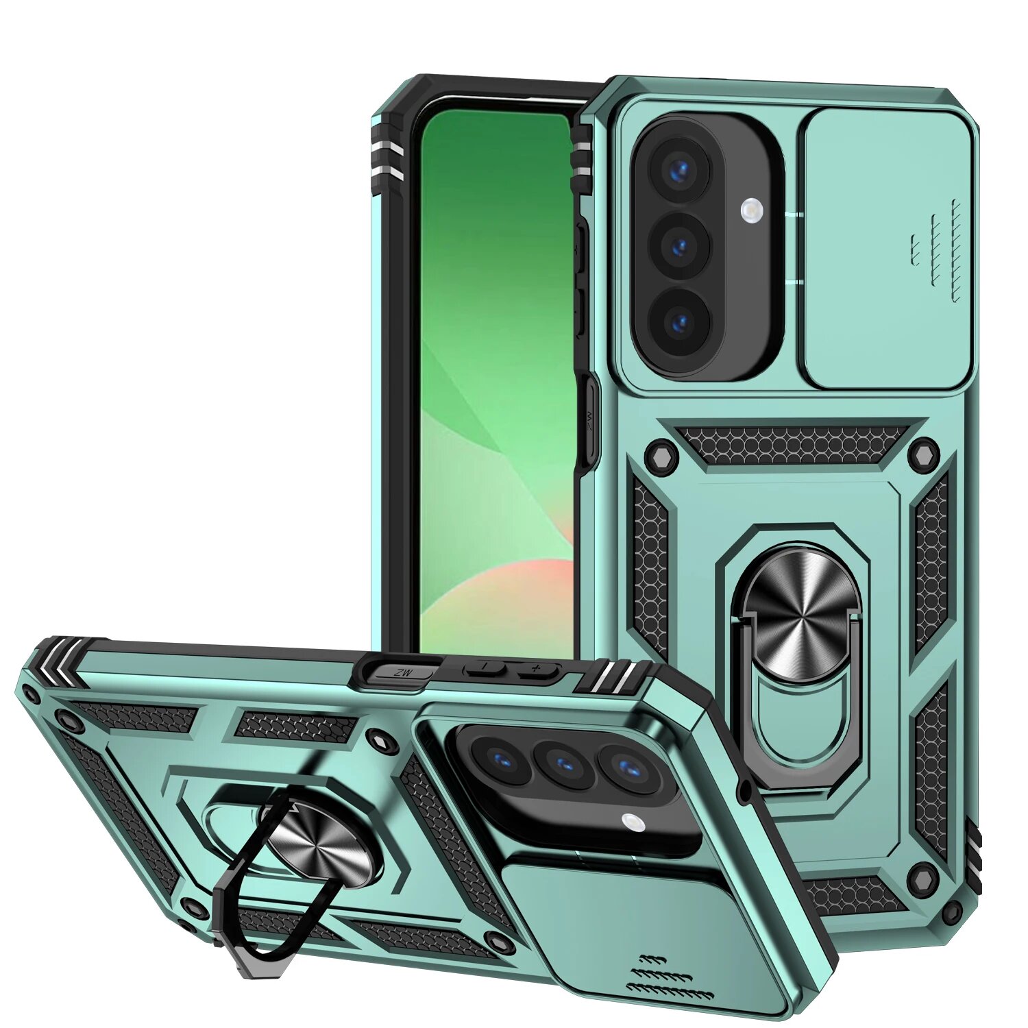 Чехол-слайдер для Samsung Galaxy A27, чехол для Samsung Galaxy A27 Галакси А27, Зеленый, DarkGreen