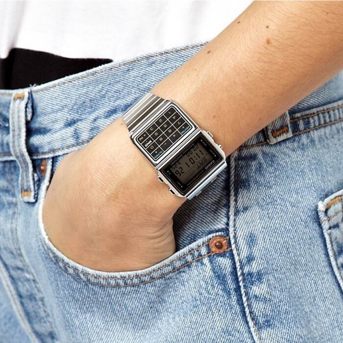 Наручные часы CASIO Collection, серебряный, черный — фото 1