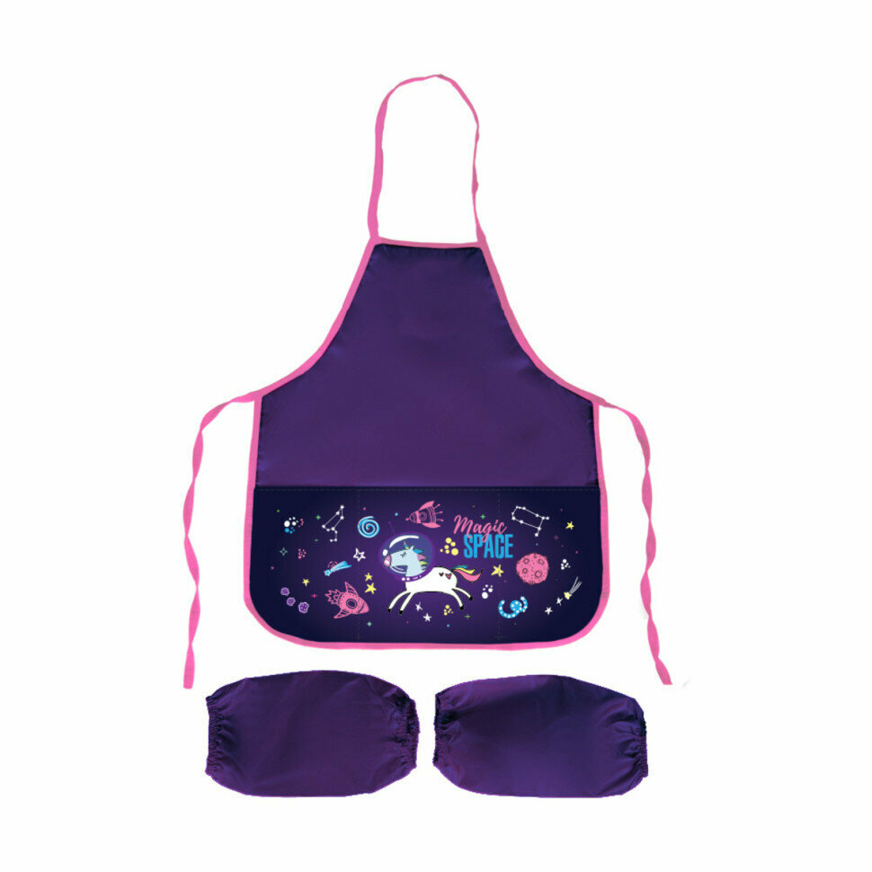 Фартук с нарукавниками ArtSpace "UniCorn", 53,5*44,5см, 3 кармана, 347730