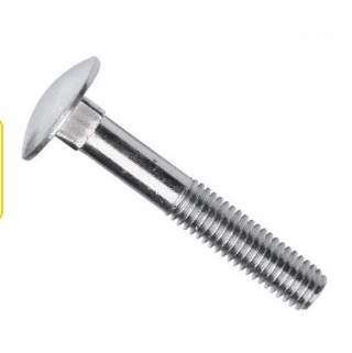 Болт М6х40 с полукруг. головкой и усом, оц. DIN 607 (25 шт в уп.)