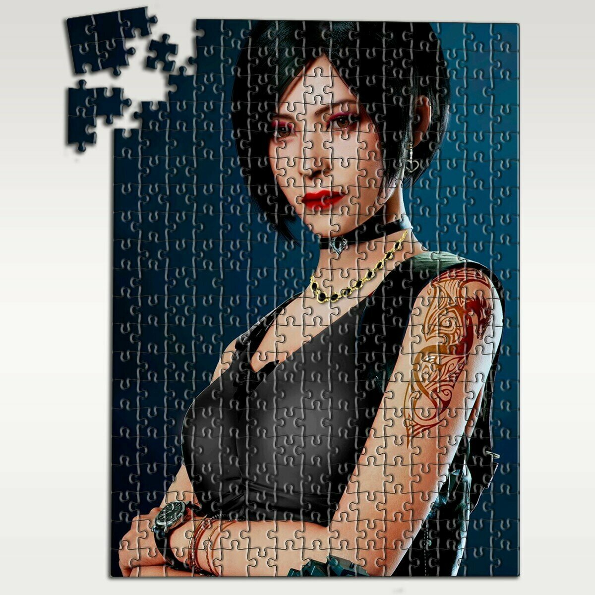 Пазл картонный А3: модель игра Resident Evil Ада Вонг - 5866 П