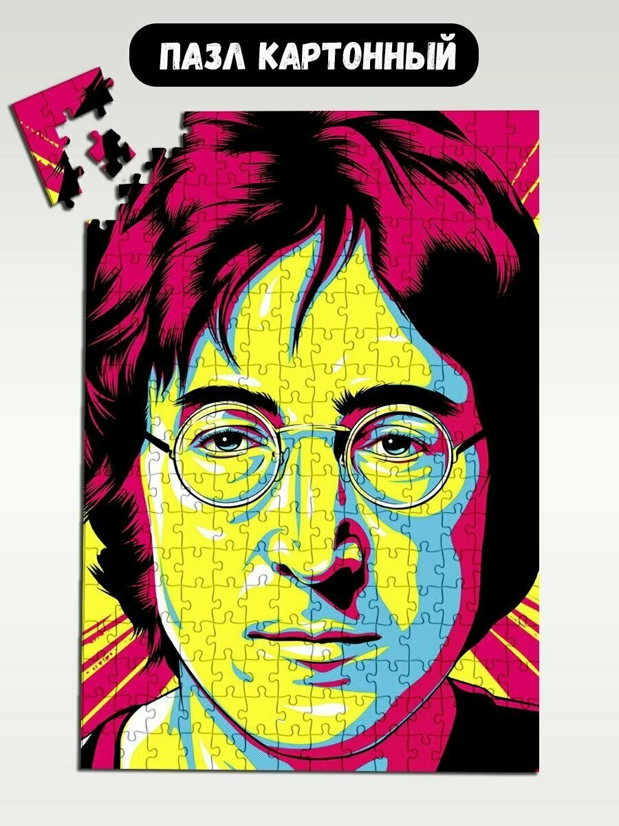 Пазл картонный А3: модель Поп арт портет знаменитостей Джон Леннон - 1997