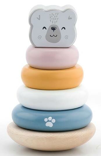 Пирамидка Viga Белый медведь 44005