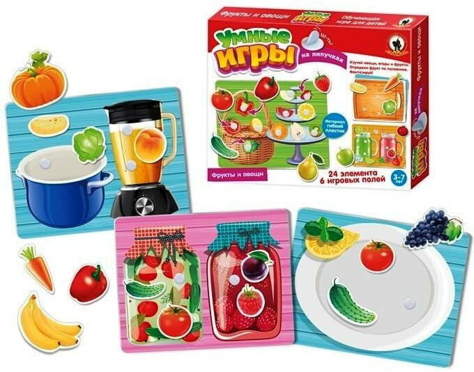 Умные игры на липучках "Фрукты"