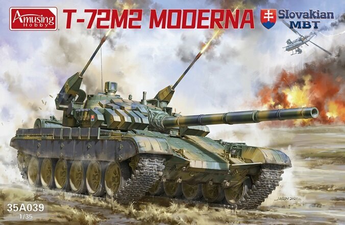 35A039 Amusing Hobby Танк T-72M2 Moderna (по лицензии УВЗ) 1/35