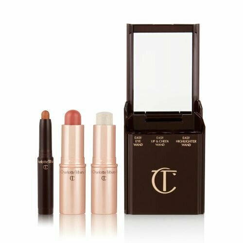 Charlotte Tilbury Портативный многоразовый набор для макияжа Quick & Easy Makeup Golden Glow Look In 5
