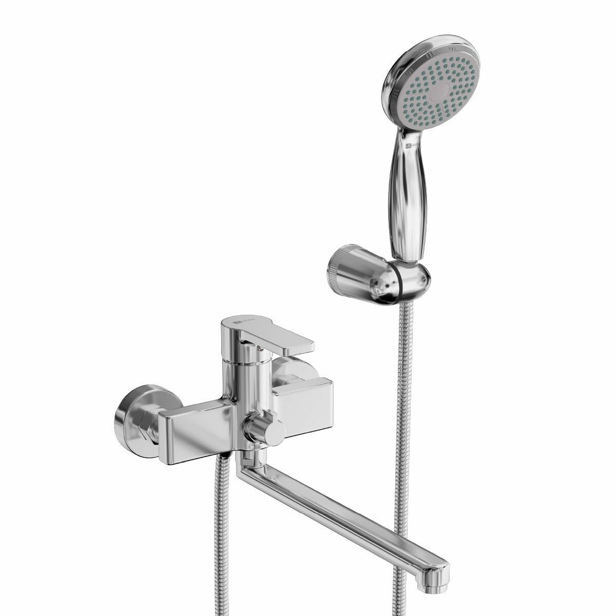 Смеситель Lemark Aura LM0651CH для ванны с длинным изливом и душевой лейкой